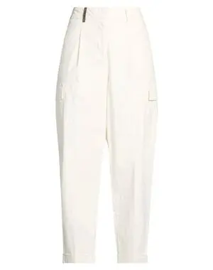 Peserico Relaxed Fit Cargo Pants White