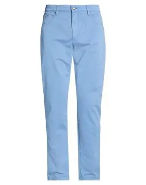 HACKETT Twill Pants With Logo Light Blue