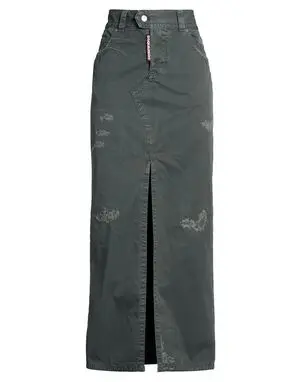 Dsquared2 Maxi Skirt In Cotton Gabardine
