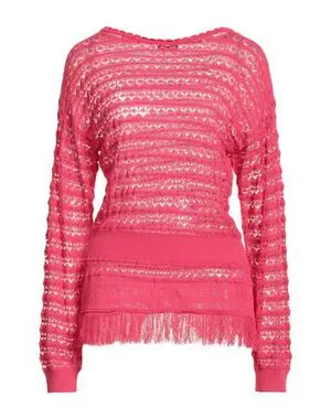 Elisabetta Franchi Fringed Crochet Knit Sweater