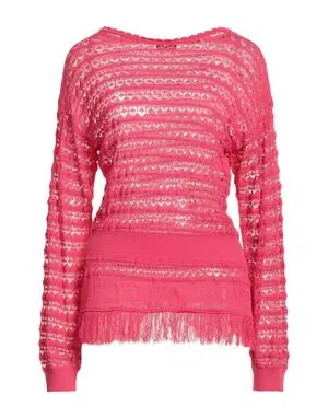 Elisabetta Franchi Fringed Crochet Knit Sweater