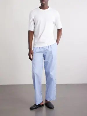 CDLP Ribbed Lyocell And Cotton-blend T-shirt - White