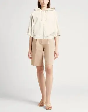 Peserico Cotton-blend French Terry Sweatshirt - Off White