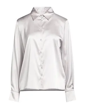 Peserico Silk & Elastane Button-up Shirt - Grey