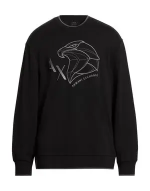 Armani Exchange Cotton French Terry Sweatshirt - Black