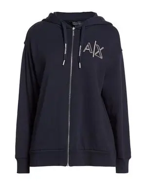 Armani Exchange Zip Up Sweatshirts Hoodies For Women