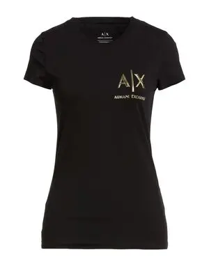 Armani Exchange Cotton Blend T-shirt - Black