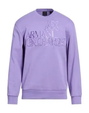 Armani Exchange Cotton-blend Jersey Sweatshirt - Purple