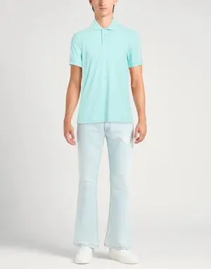 Armani Exchange Polo Shirt Size Cotton, Elastane - Blue