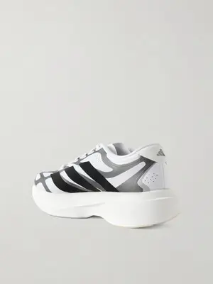 Adidas Adizero Evo Sl Exo Striped Mesh Running Sneakers - Gray