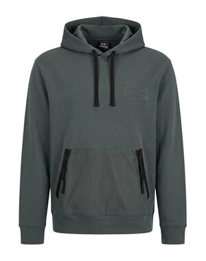 Armani Exchange Hooded Sweatshirt With Brand Logo - Green