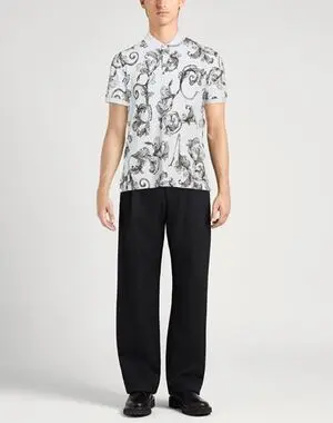 Versace Polo Shirt Size Cotton, Polyester, Polyamide