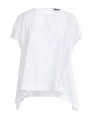 Peserico Cotton And Silk Top - White