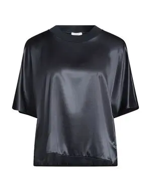 Peserico Satin Top With Piped Trims