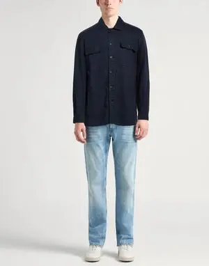 DRUMOHR Jacket Size Linen - Blue