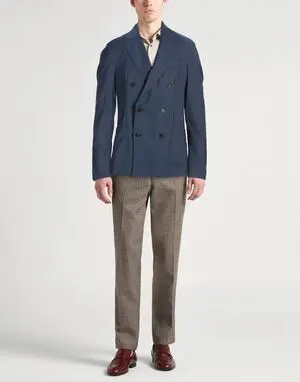 DRUMOHR Blazer Slate Size Virgin Wool, Mohair Wool