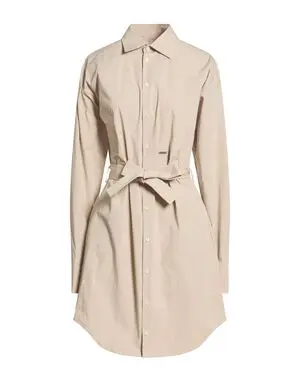 Dsquared2 Mini Shirt Dress With Belt - Beige