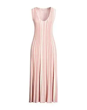 DRUMOHR Midi Dress With Striped Intarsia Knit - Pink