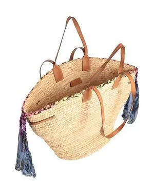 Isabel Marant Étoile Raffia Tote With Leather Trims