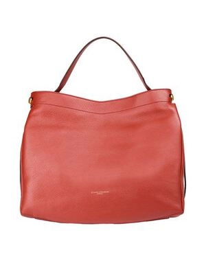 GIANNI CHIARINI Pebbled-leather Shoulder Bag - Brick
