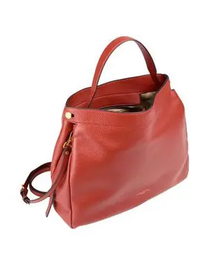 GIANNI CHIARINI Pebbled-leather Shoulder Bag - Red