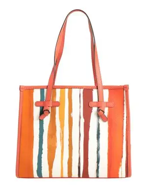 GIANNI CHIARINI Striped Tote Bag With Leather Trims