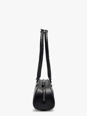 DIESEL® 1dr Python Effect Leather Shoulder Bag - Black