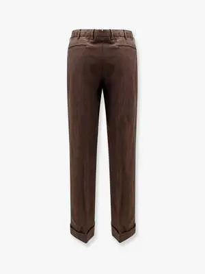 NUGNES 1920 Clarkfu Linen Trousers