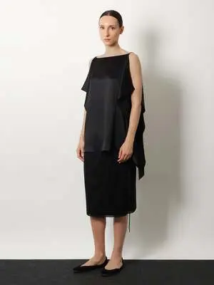 THE ROW Koray Silk Top
