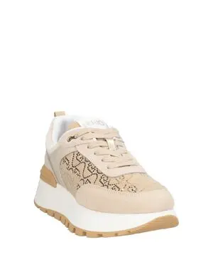 Liu Jo Low-top Sneakers With Sequins - Gold