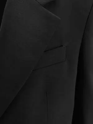 AMARANTO Virgin Wool Blend Blazer - Black