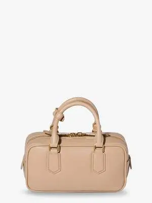 Miu Miu Arcadie Leather Crossbody Bag - Beige