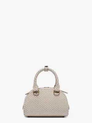 DIESEL® 1dr Dome Python Leather Crossbody Bag - Beige