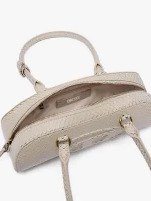 DIESEL® 1dr Python-effect Leather Shoulder Bag - Beige