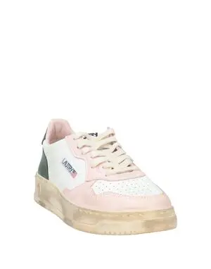 AUTRY Leather Low Top Sneakers - Pink
