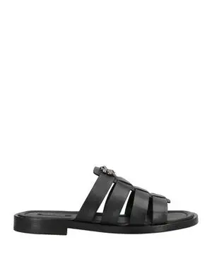 Roberto Cavalli Calfskin Sandals - Black