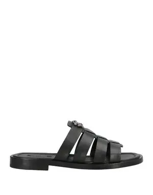 Roberto Cavalli Calfskin Sandals - Black