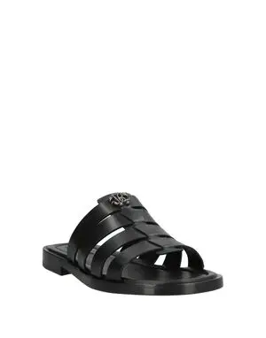 Roberto Cavalli Calfskin Sandals - Black