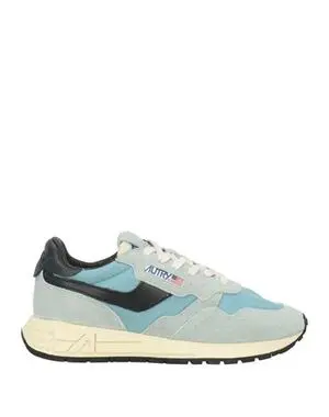 AUTRY Sky Leather And Nylon Sneakers Blue