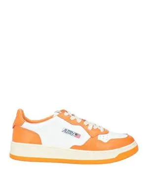 AUTRY Leather Low-top Sneakers - Orange