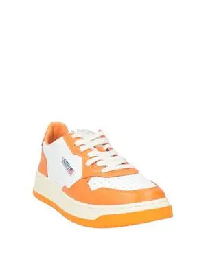 AUTRY Leather Low-top Sneakers - Orange