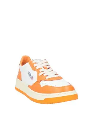 AUTRY Leather Low-top Sneakers - Orange