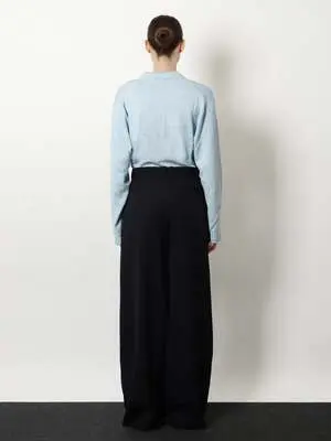 THE ROW Dender Wool Trousers - Blue
