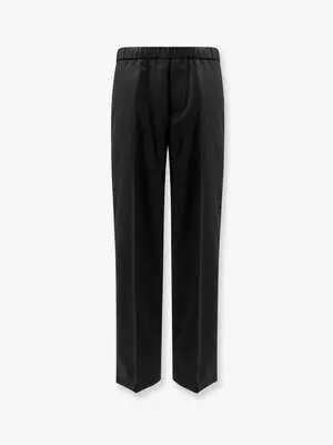 SEVEN GAUGE Light Wool Trousers - Black
