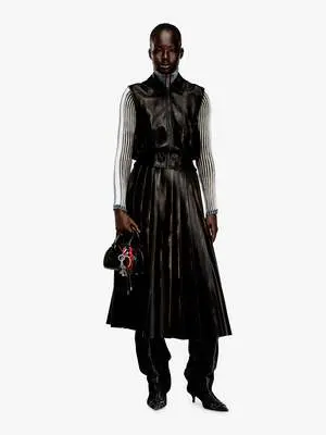 DIESEL® Faux Leather Sleeveless Jacket