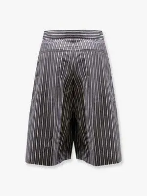 Soeur Striped Cotton Bermuda Shorts