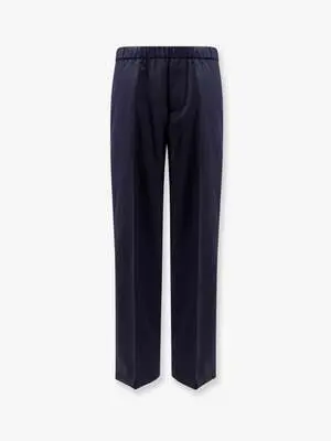 SEVEN GAUGE Light Wool Trousers - Blue