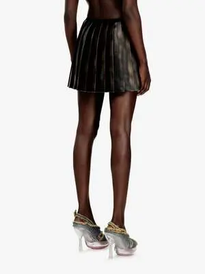 DIESEL® Faux Leather Mini Skirt