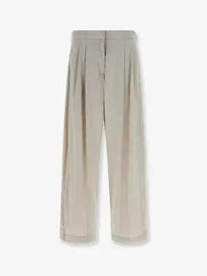 THE ROW Iven Wide Leg Trousers - Grey