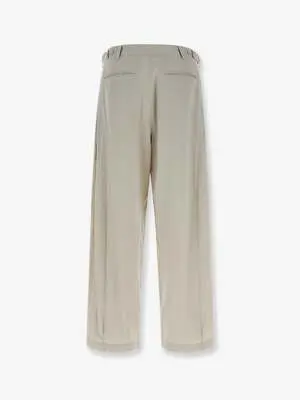 THE ROW Iven Wide Leg Trousers - Grey